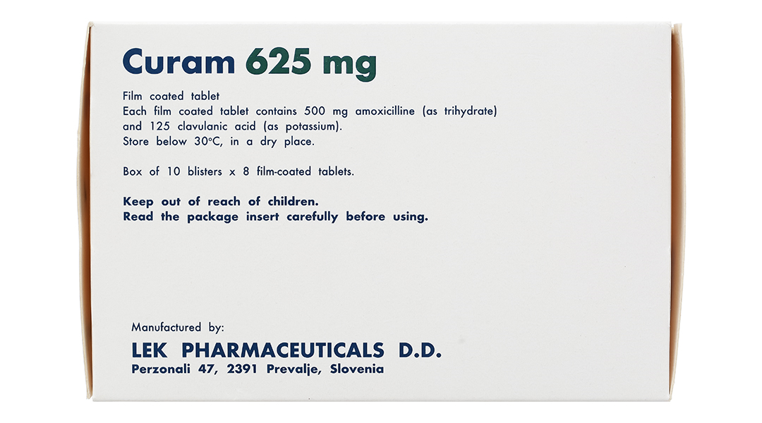 Curam 625mg trị nhiễm khuẩn (10 vỉ x 8 viên) - 08/2024 ...
