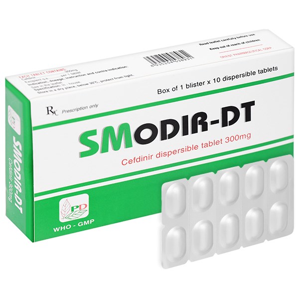 Smodir - DT 300mg trị nhiễm khuẩn (1 vỉ x 10 viên) - 11/2024 ...