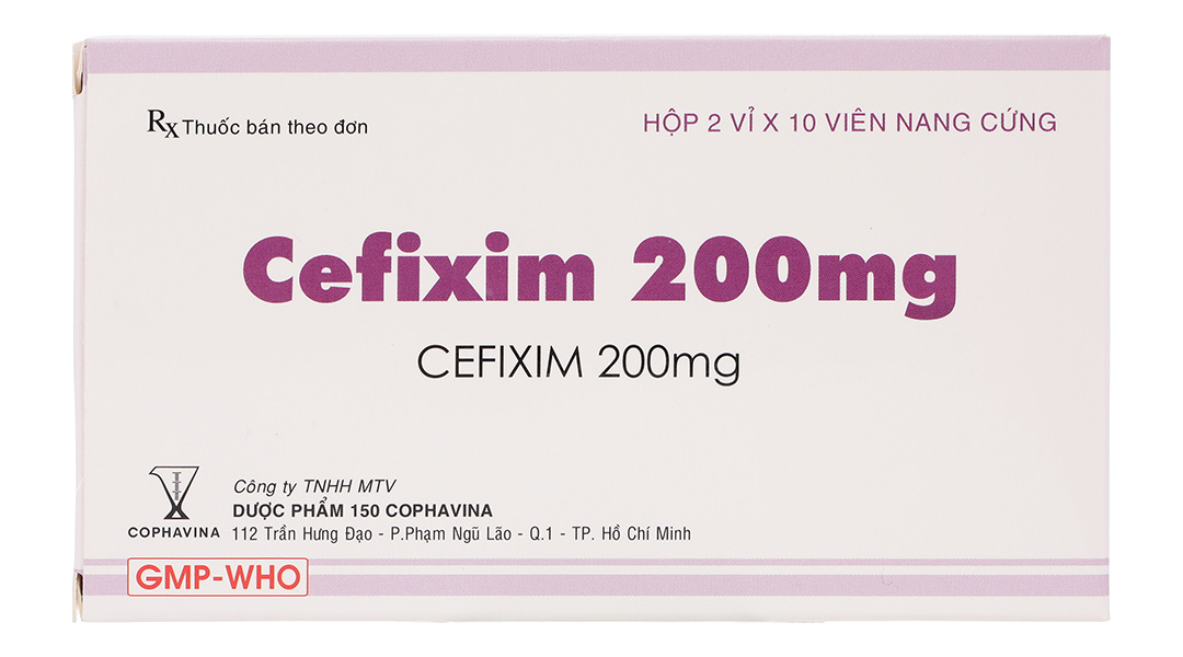 Cefixim Cophavina 200mg trị nhiễm khuẩn (2 vỉ x 10 viên) - 08/2024 ...