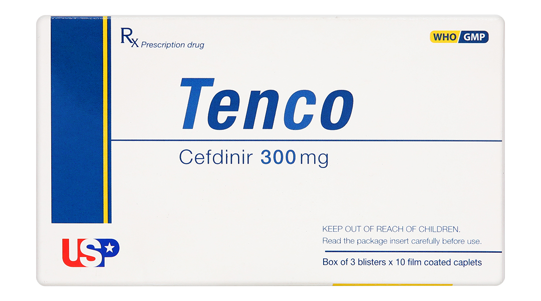 Tenco 300mg trị nhiễm khuẩn từ nhẹ đến vừa (3 vỉ x 10 viên) - 08/2024 ...