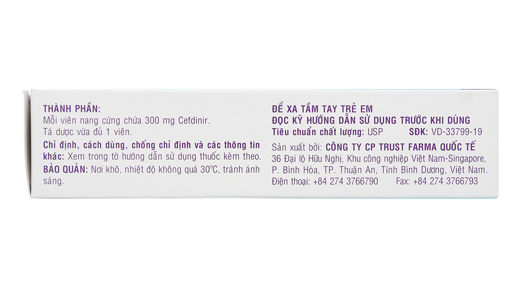 Rinedif 300 Cap trị nhiễm khuẩn từ nhẹ đến trung bình (3 vỉ x 10 viên ...