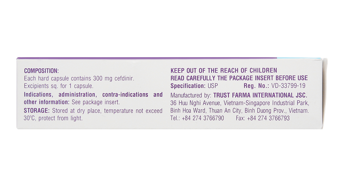 Rinedif 300 Cap trị nhiễm khuẩn từ nhẹ đến trung bình (3 vỉ x 10 viên ...