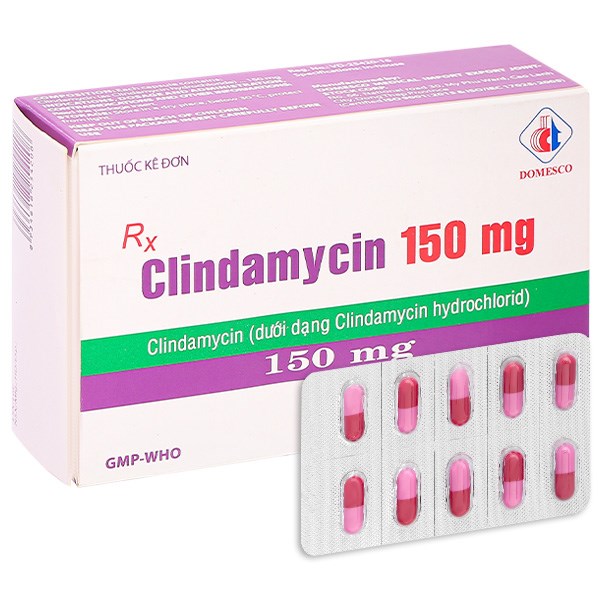 Clindamycin 150mg điều trị nhiễm khuẩn (5 vỉ x 10 viên) - 09/2024 ...