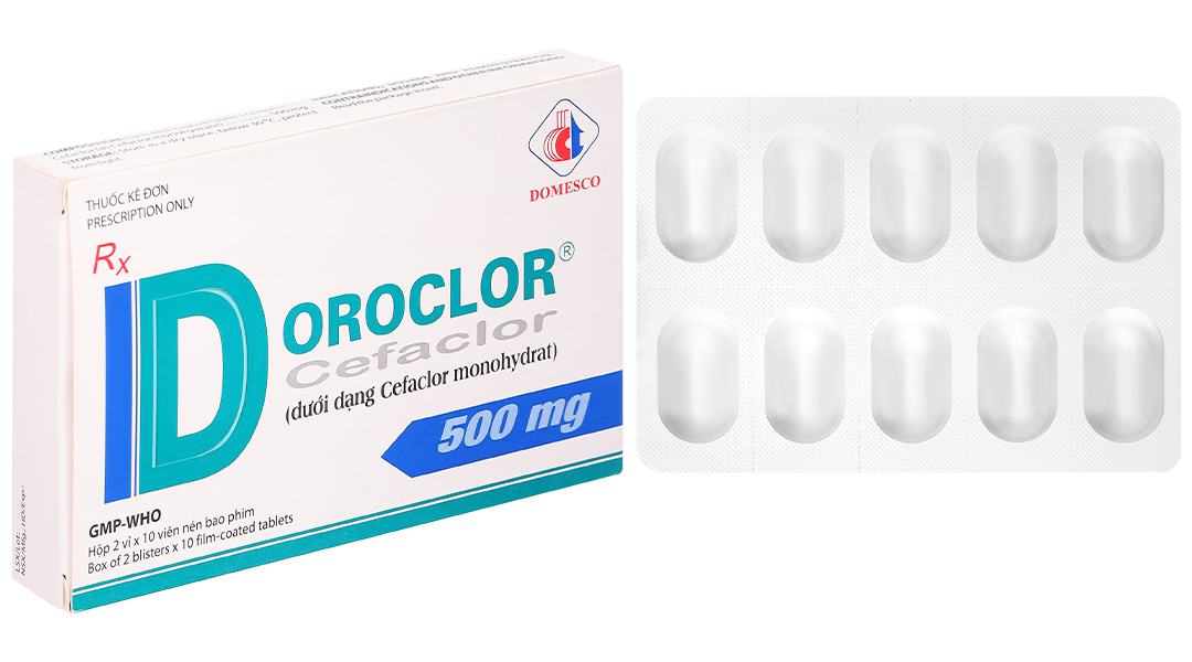 Doroclor 500mg điều trị nhiễm khuẩn (2 vỉ x 10 viên) - 07/2024 ...