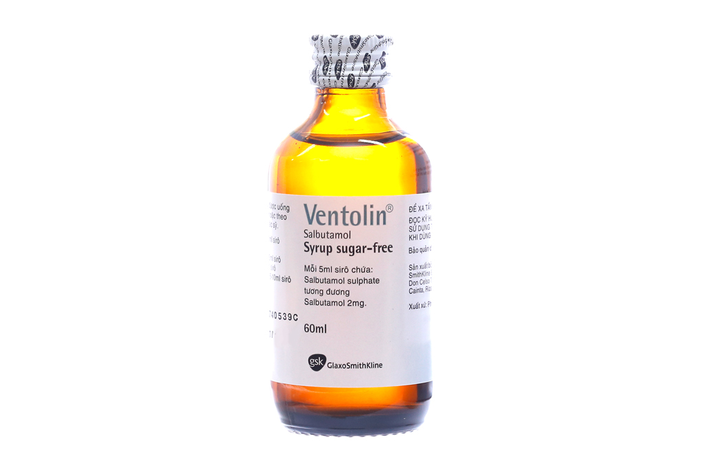 Siro Ventolin 2mg/5ml trị hen suyễn chai 60ml - 08/2024 ...