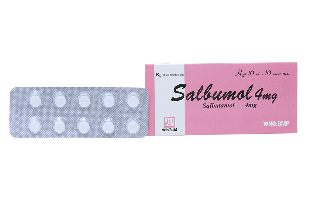 Salbumol 4mg trị hen suyễn (10 vỉ x 10 viên) - 08/2024 ...