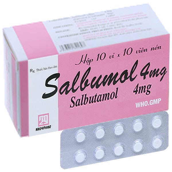 Salbumol 4mg trị hen suyễn (10 vỉ x 10 viên) - 10/2024 ...