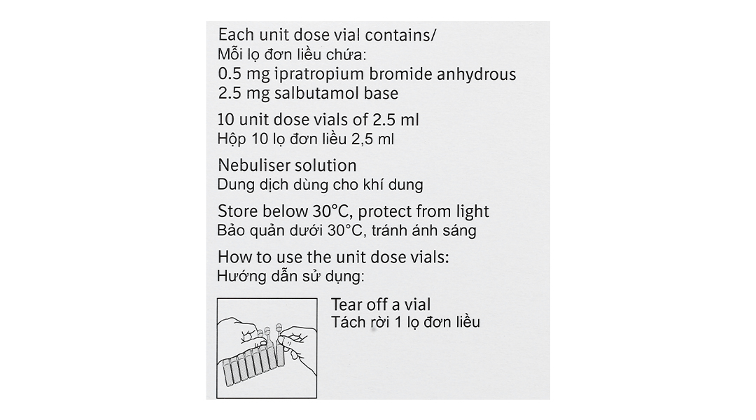 Dung dịch khí dung Combivent hộp 10 ống 2.5ml-Nhà thuốc An Khang