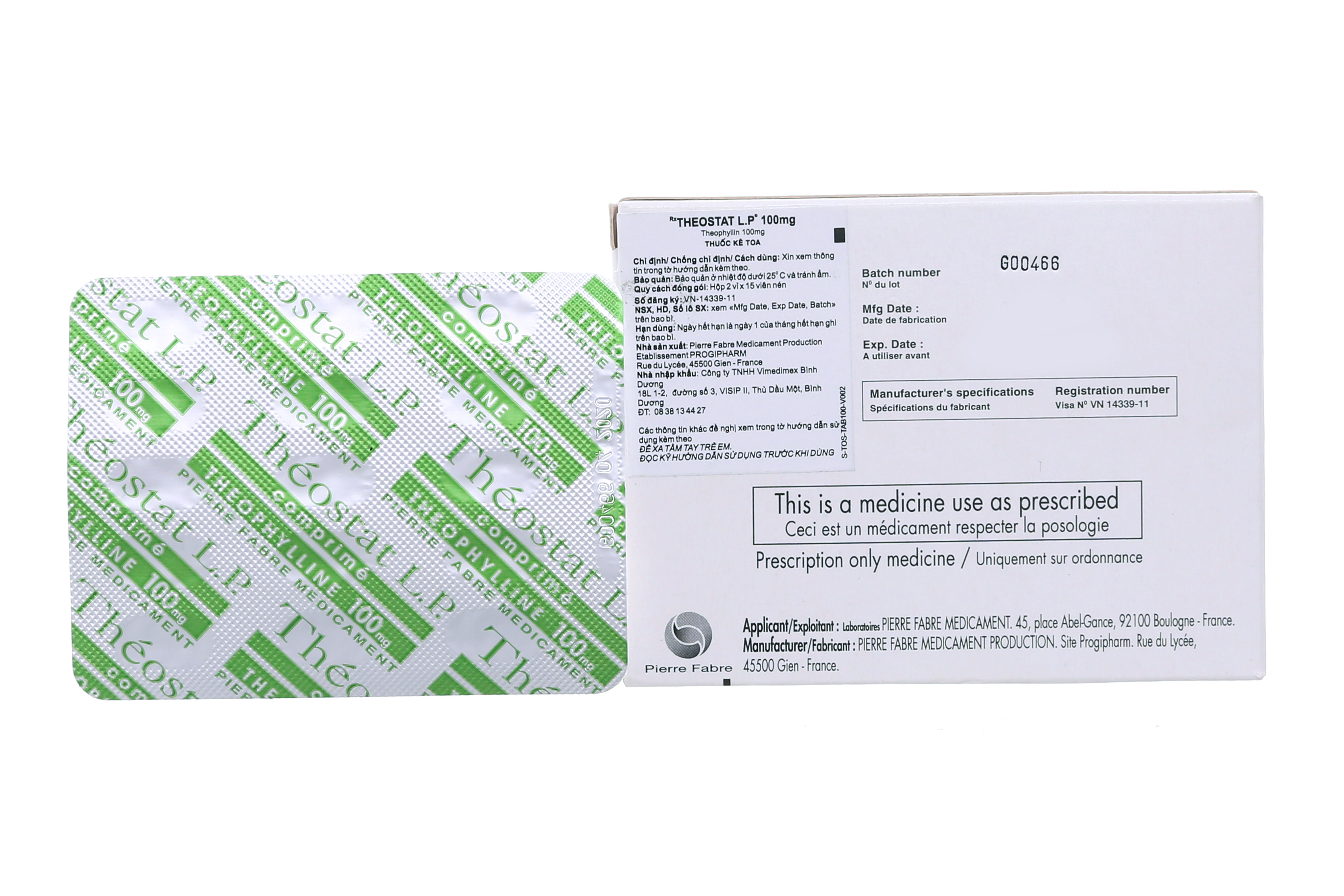 Théostat 100mg trị hen suyễn (2 vỉ x 15 viên) - 08/2024 ...