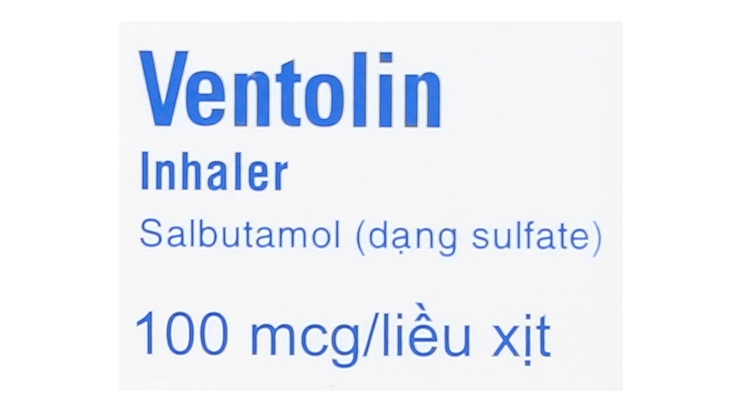 Thuốc xịt khí dung Ventolin Inhaler 100mcg hộp 200 liều