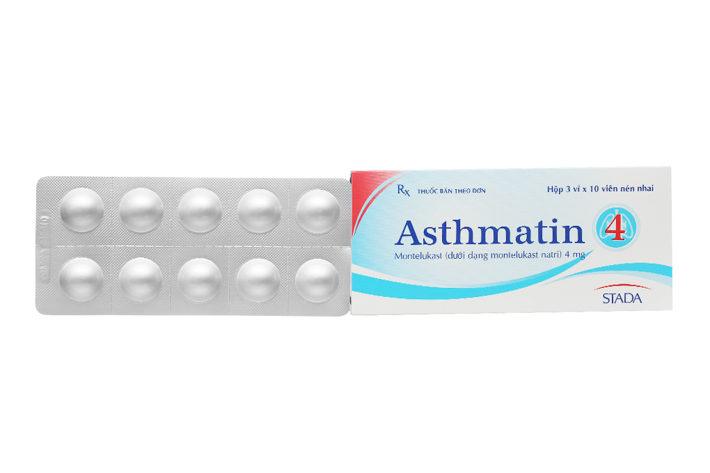 Viên nhai Asthmatin 4 trị hen suyễn (3 vỉ x 10 viên) - 07/2024 ...