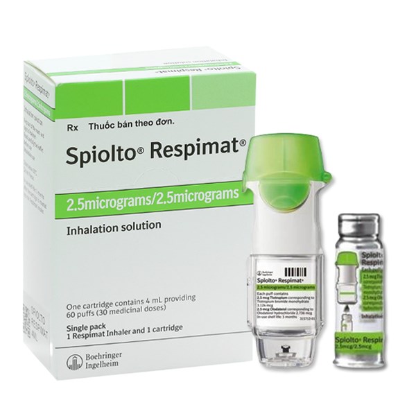 Thuốc Spiriva Respimat 2.5mcg trị viêm [hế quản, tắc nghẽn phổi mãn ...