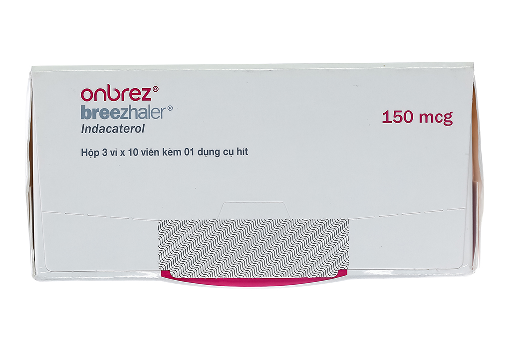 Bột hít Onbrez Breezhaler 150mcg trị tắc nghẽn phổi mãn tính (3 vỉ x 10 ...