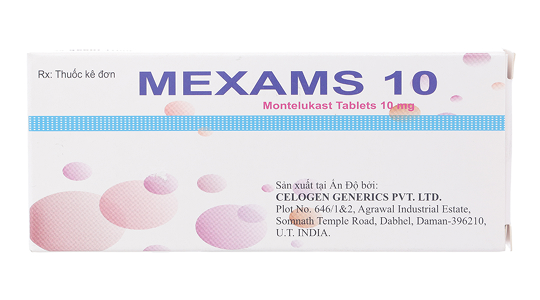 Mexams 10 trị hen suyễn (3 vỉ x 10 viên) - 08/2024 | nhathuocankhang.com