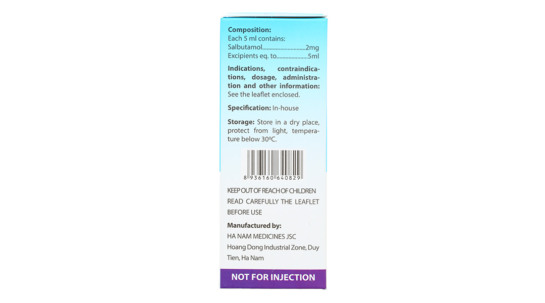 Dung dịch uống Sallet 2mg/5ml trị hen suyễn chai 100ml - 08/2024 ...