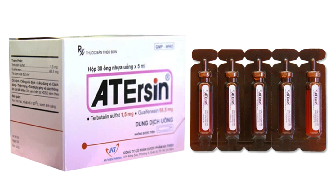 Dung dịch uống ATErsin trị hen suyễn, viêm phế quản (30 ống x 5ml) - 08 ...