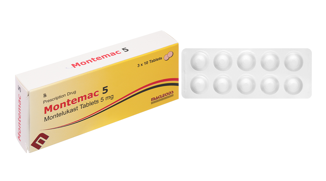 Viên nhai Montemac 5 trị hen suyễn (3 vỉ x 10 viên) - 07/2024 ...