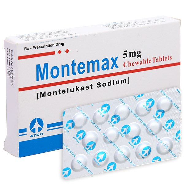 Viên nhai Singulair 5mg dự phòng và trị hen phế quản mạn tính (2 vỉ x ...