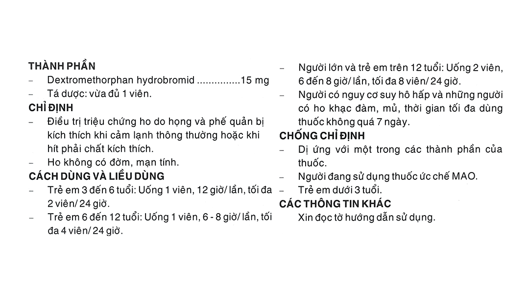 Thuốc Methorfar 15mg hộp 100 viên-Nhà thuốc An Khang