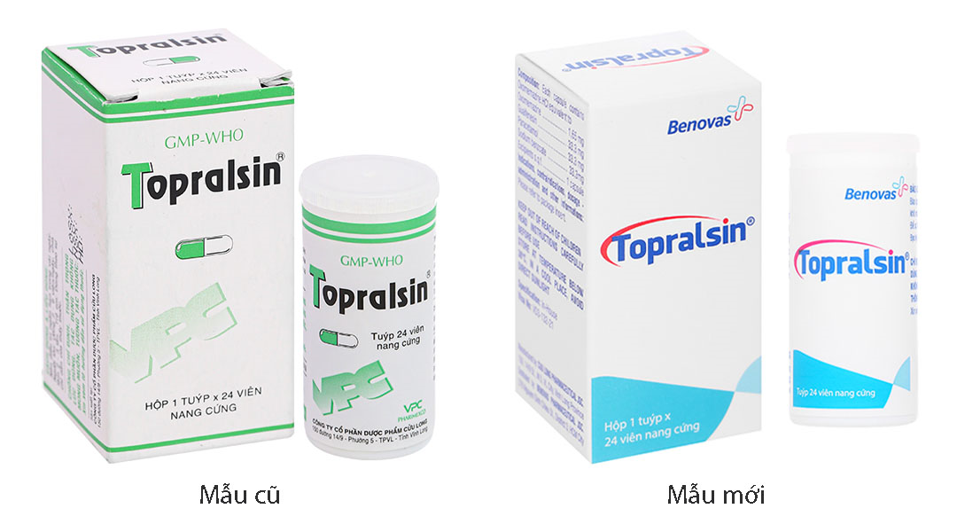 Topralsin trị triệu chứng ho khan, đặc biệt ho nhiều về đêm tuýp 24 ...