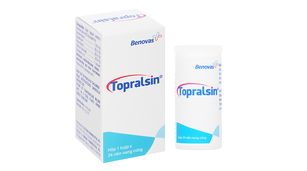 Topralsin trị triệu chứng ho khan, đặc biệt ho nhiều về đêm tuýp 24 ...