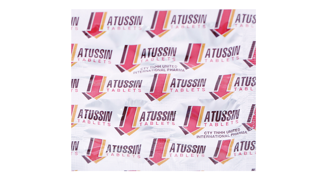 Atussin trị ho trong bệnh lý hô hấp (25 vỉ x 4 viên) 03/2023 ...