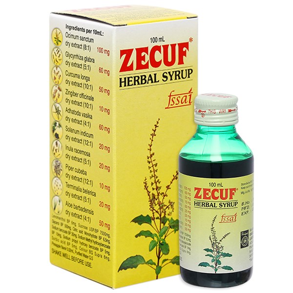 Siro Zecuf Herbal Syrup trị ho, viêm phế quản, viêm họng - 02/2025 ...