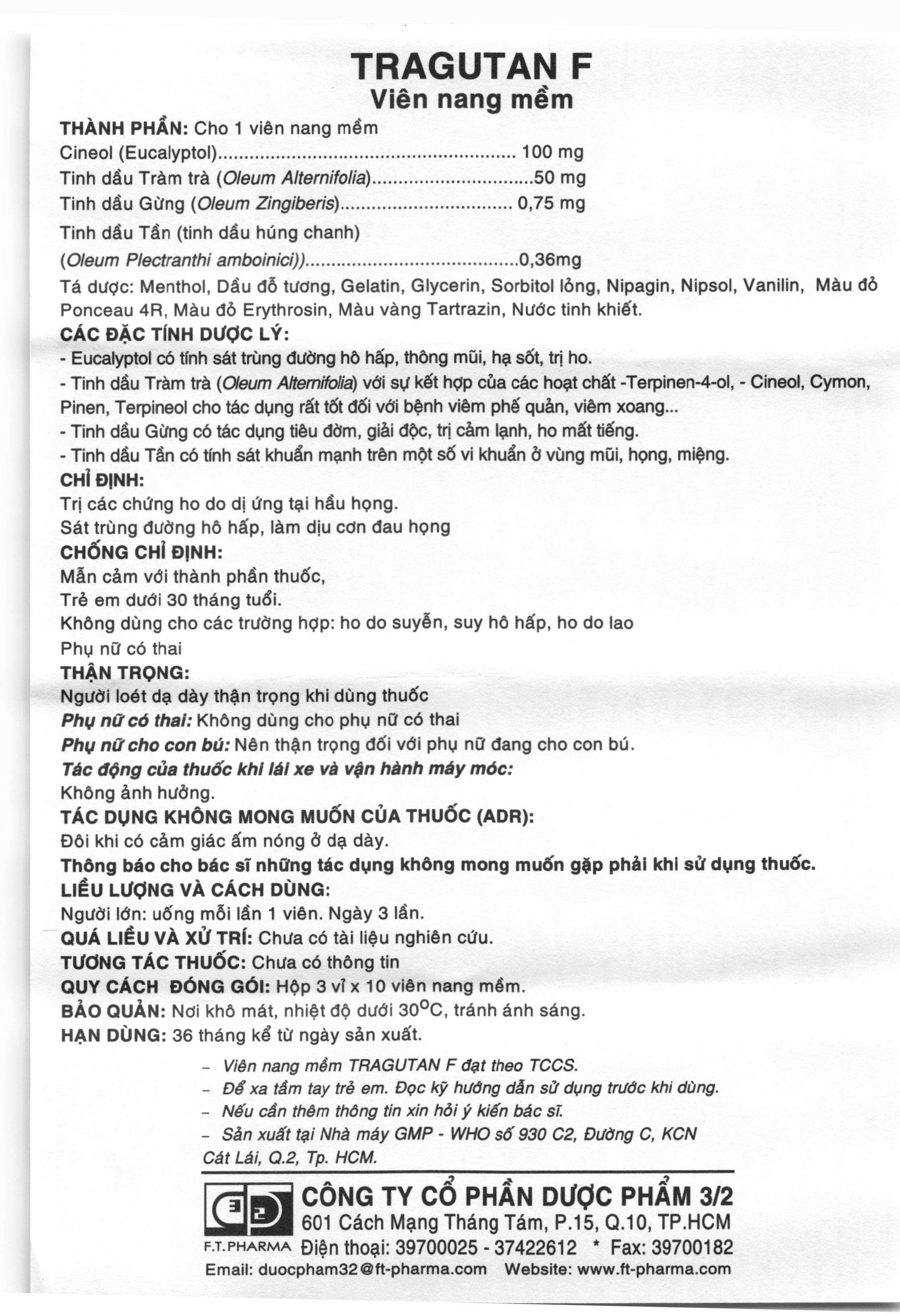 Thuốc Tragutan F hộp 30 viên-Nhà thuốc An Khang