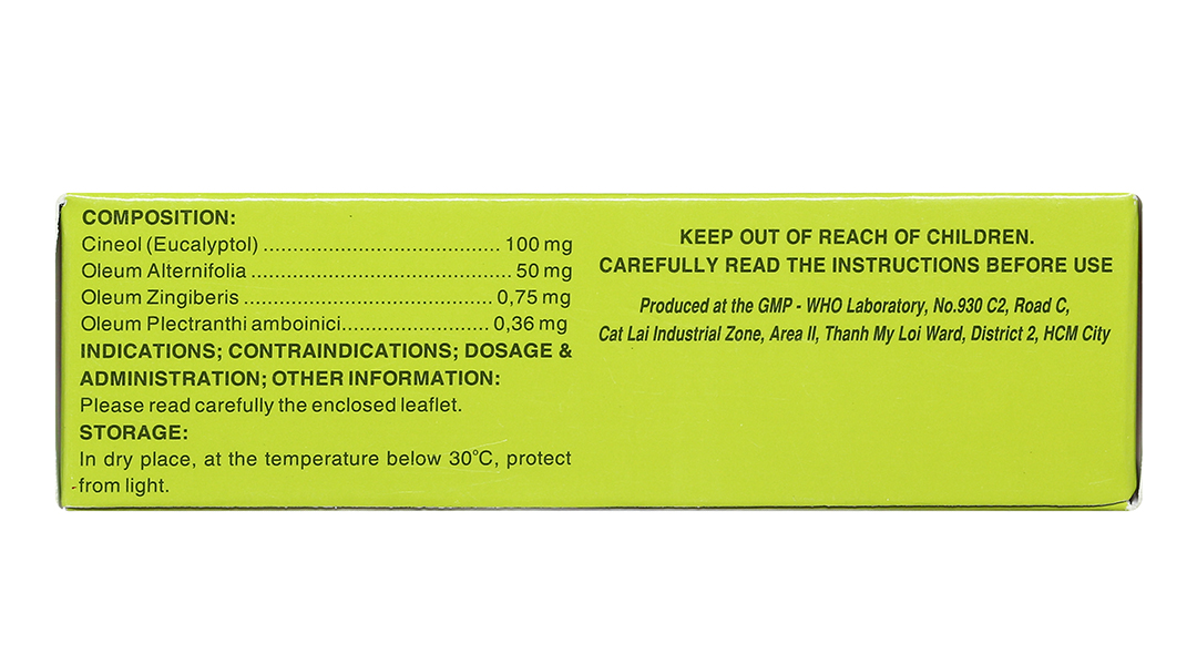 Tragutan F trị ho do dị ứng, sát khuẩn hô hấp (3 vỉ x 10 viên) - 08/ ...