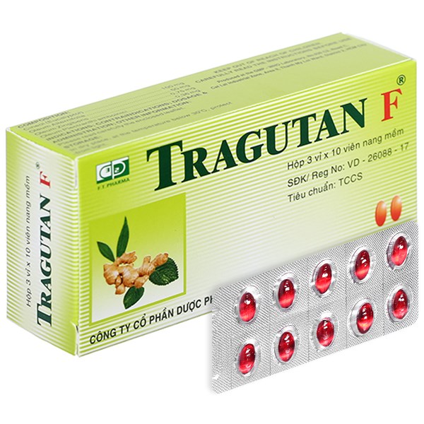 Tragutan F trị ho do dị ứng, sát khuẩn hô hấp (3 vỉ x 10 viên) - 12/ ...