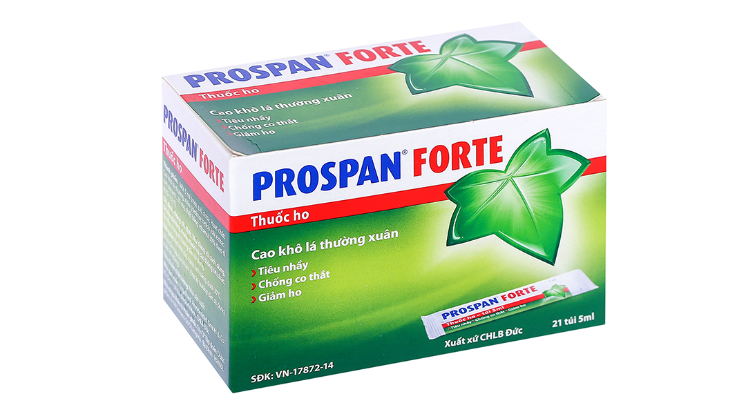Siro ho Prospan Forte gói 5ml hộp 21 gói-Nhà thuốc An Khang