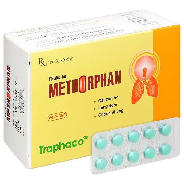 Methorphan trị ho trong bệnh lý hô hấp (10 vỉ x 10 viên) - 11/2024 ...