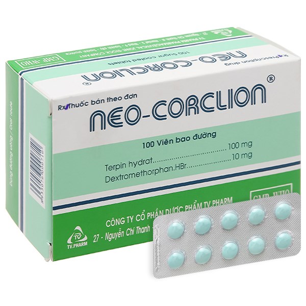 Neo-Corclion trị ho, long đàm, ho mãn tính hay ho do kích ứng (10 vỉ x ...