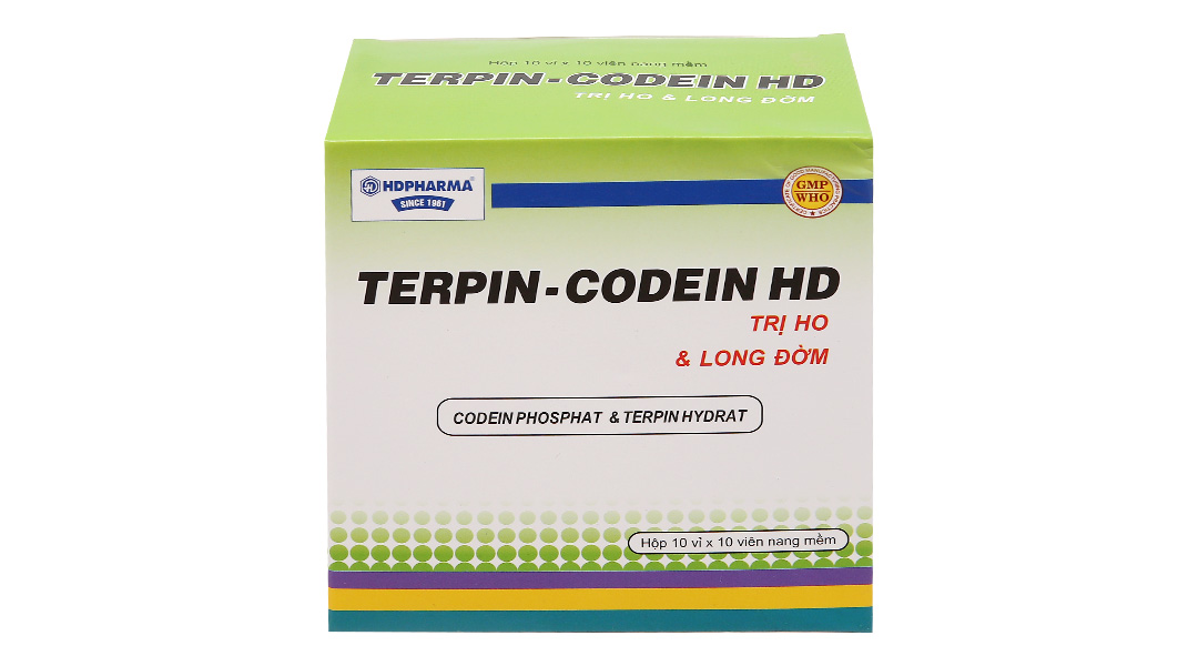 Terpin - Codein HD trị ho khan, ho do kích ứng (10 vỉ x 10 viên) 03/ ...