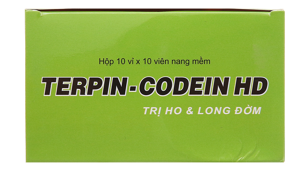 Terpin-Codein HD hộp 100 viên trị ho và long đờm-Nhà thuốc An Khang