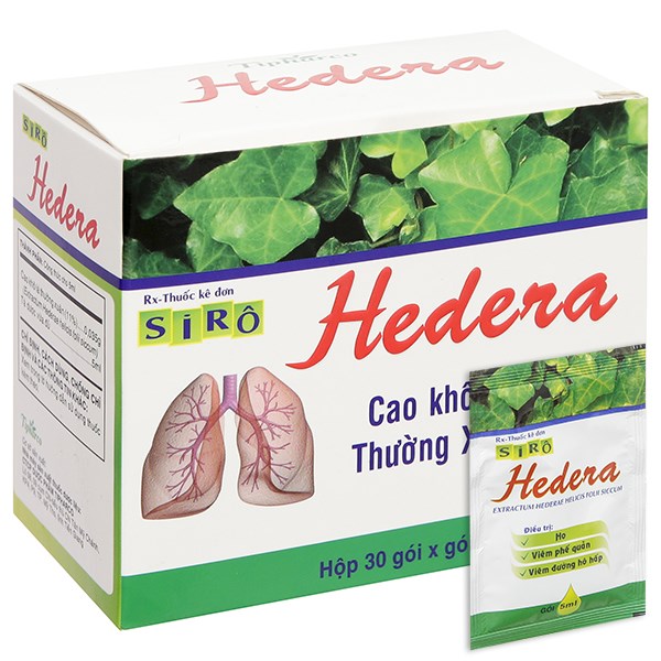 Sirô Hedera trị triệu chứng viêm phế quản, viêm đường hô hấp kèm ho (30 ...