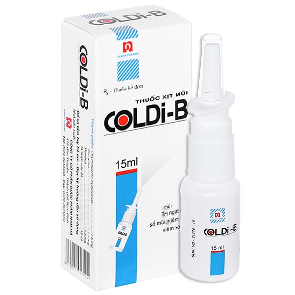 Thuốc xịt mũi Coldi-B trị viêm xoang, viêm mũi chai 15ml - 02/2025 ...