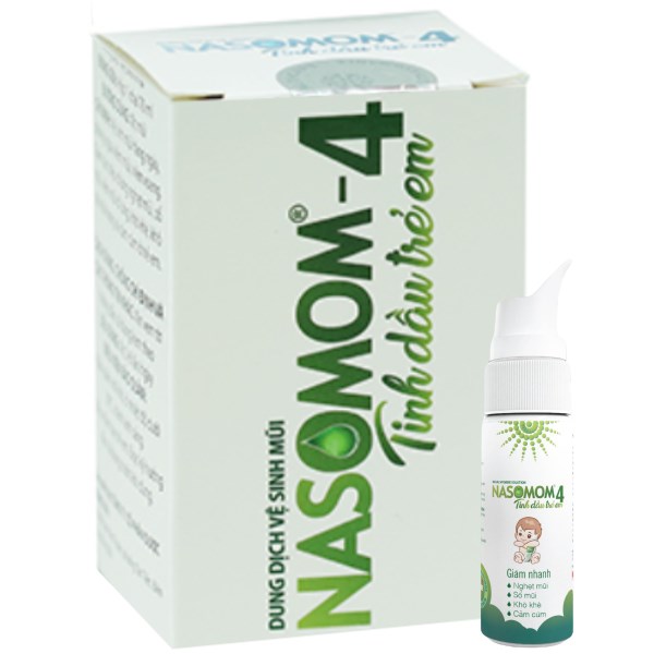 Dung dịch xịt mũi Nasomom - 4 Tinh Dầu Trẻ Em trị nghẹt mũi chai 70ml ...