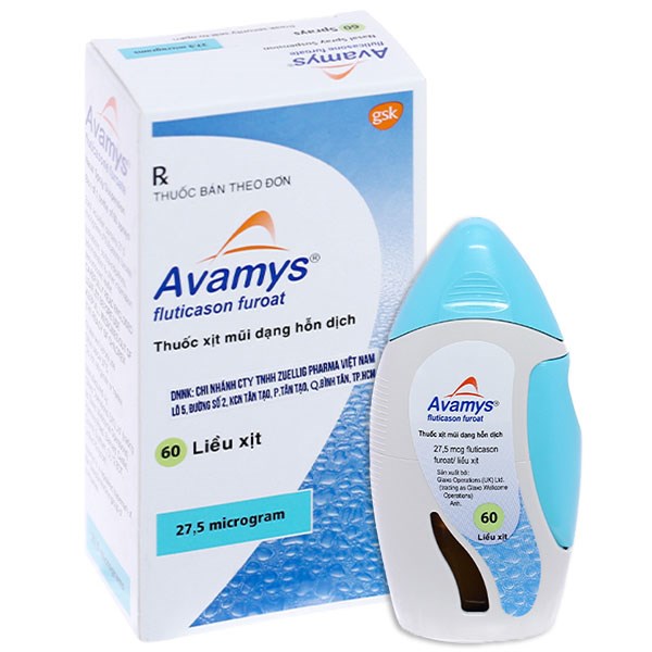 Hỗn dịch xịt mũi Avamys trị viêm mũi dị ứng
