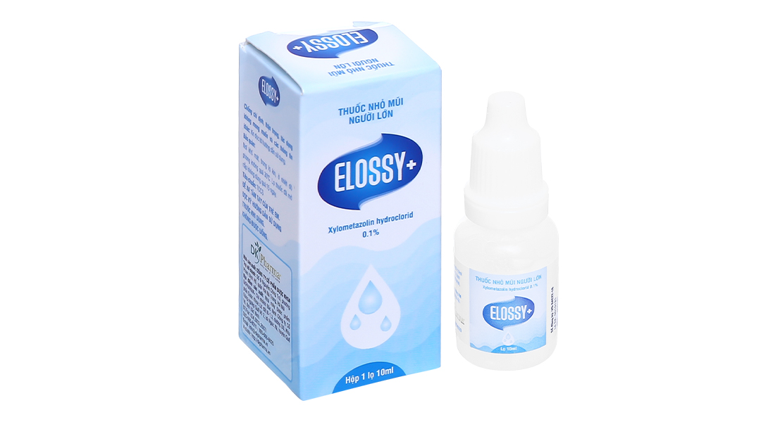 Thuốc nhỏ mũi Elossy+ 0.1% trị viêm xoang, viêm mũi lọ 10ml - 08/2024 ...