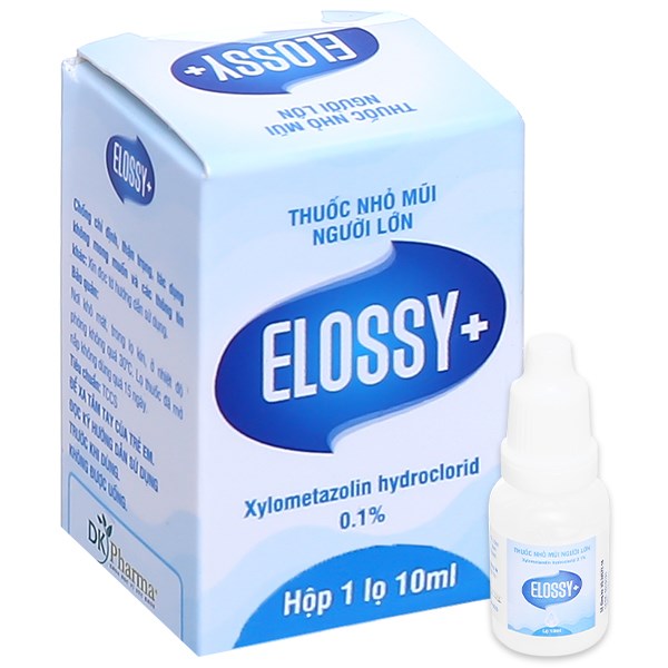 Thuốc nhỏ mũi Elossy+ 0.1% trị viêm xoang, viêm mũi lọ 10ml - 02/2025 ...