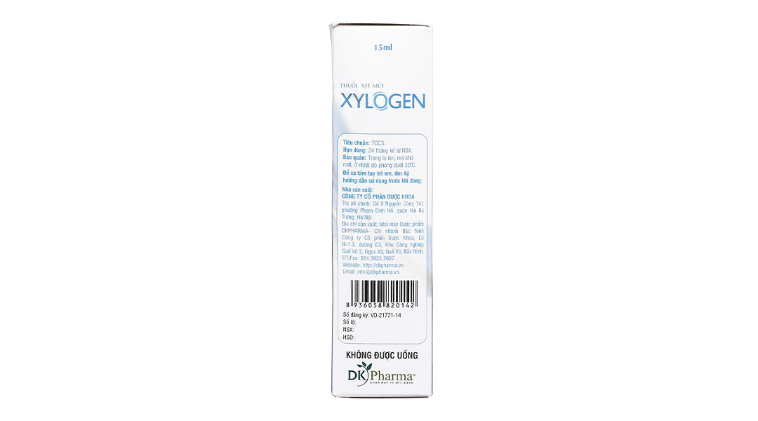 Xịt mũi Xylogen 0.1% trị nghẹt mũi, sổ mũi chai 15ml - 08/2024 ...
