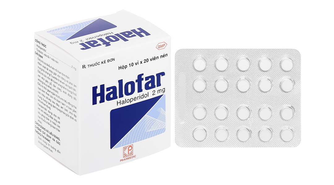 Halofar 2mg trị các biểu hiện rối loạn tâm thần (10 vỉ x 20 viên) - 08/ ...
