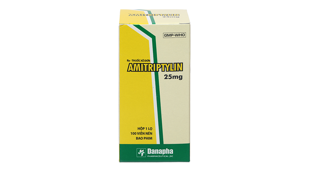 Thuốc Amitriptylin Danapha 25mg chai 100 viên-Nhà thuốc An Khang