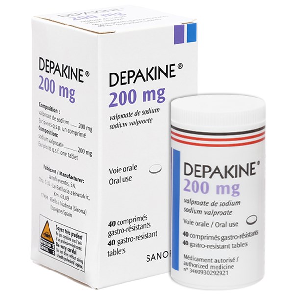 Thuốc Depakine 200mg trị động kinh, rối loạn lưỡng cực (40 viên) - 02/ ...
