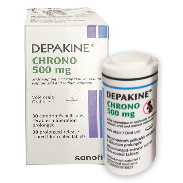 Thuốc Depakine Chrono 500mg trị các thể động kinh lọ 30 viên - 02/2025 ...