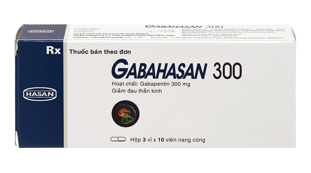 Thuốc Gabahasan 300 hộp 30 viên-Nhà thuốc An Khang