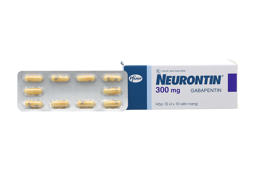 Neurontin 300mg trị động kinh, đau dây thần kinh (10 vỉ x 10 viên) - 08/2024 | nhathuocankhang.com