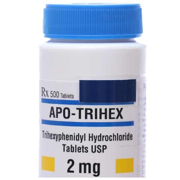 Apo-Trihex 2mg trị Parkinson chai 500 viên - 02/2025 | nhathuocankhang.com