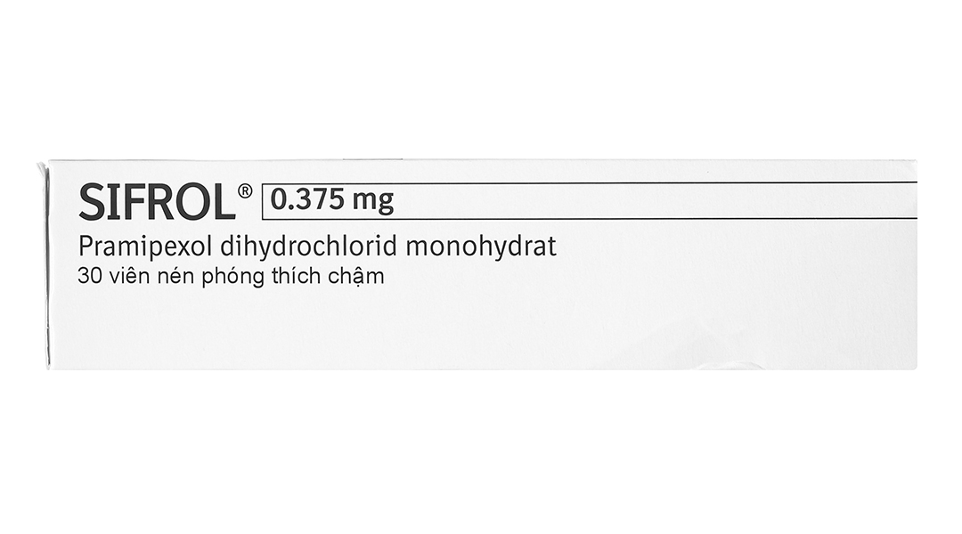 Sifrol 0.375mg trị các dấu hiệu và triệu chứng của bệnh Parkinson (3 vỉ ...